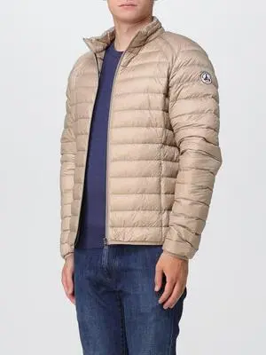 JOTT Quilted Down Jacket With Stand Collar - Beige