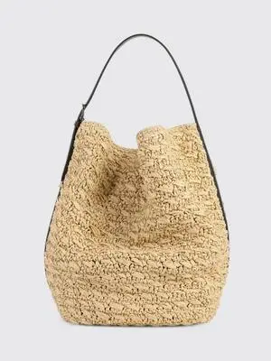 TOTEME Crochet Raffia Bag - Beige