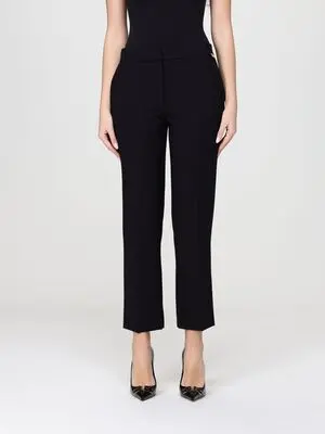 Elisabetta Franchi Crêpe Cropped Pants - Black
