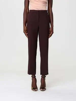 Elisabetta Franchi Crêpe Cropped Pants - Brown