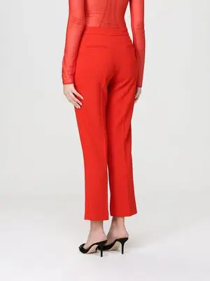 Elisabetta Franchi Crêpe Cropped Pants - Red