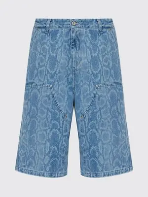 Carhartt Work In Progress Python Print Double Knee Bermuda Shorts - Blue