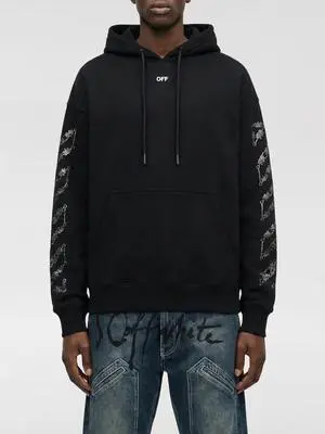 Off-White Arrow Cotton Hoodie - Black