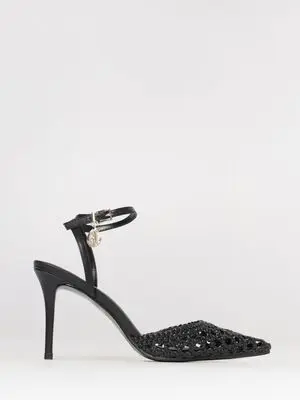 Just Cavalli Braided Faux Leather Pumps - Black