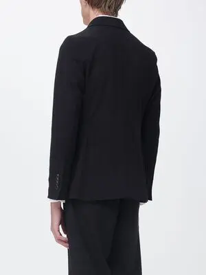CIRCOLO 1901 Double Breasted Cotton Jersey Blazer - Black