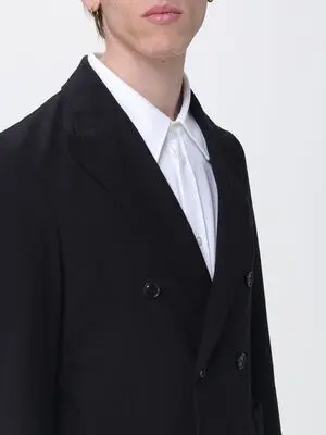 CIRCOLO 1901 Double Breasted Cotton Jersey Blazer - Black