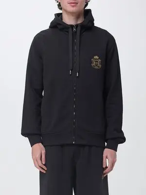 Dolce & Gabbana Zip Up Hoodie - Black