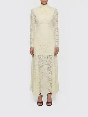Rabanne Lace Long Dress - Ivory
