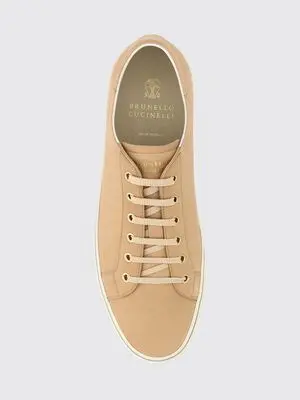 Brunello Cucinelli Leather Sneakers - Camel