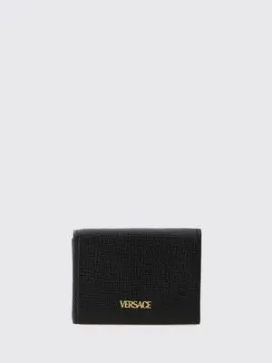 Versace Medusa Biggie Grained Leather Wallet