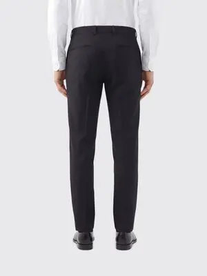BOSS Virgin Wool Blend Tailored Trousers - Black