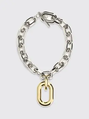 Rabanne Xl Link Brass Necklace - Silver