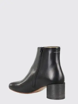 MAISON MARGIELA Anatomic Tabi Leather Ankle Boots With Cylindrical Heel