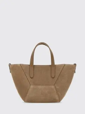 Brunello Cucinelli Bc Duo Suede Tote Bag - Beige