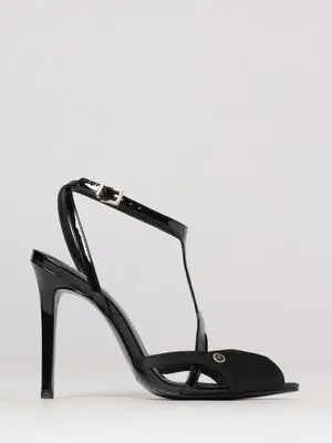 Just Cavalli Satin Sandal - Black