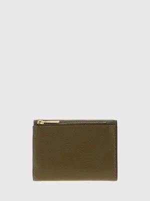 Michael Kors Bryant Tri-fold Wallet With Metal Logo And Button - Green
