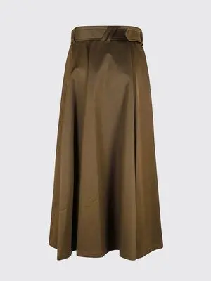 Burberry Cotton Midi Skirt - Nude