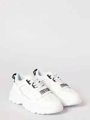 Versace Leather And Mesh Sneakers - White