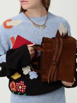 Moschino Suede Handbag