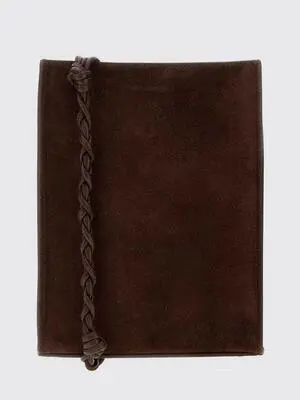 JIL SANDER Small Tangle Suede Calfskin Crossbody Bag - Grey