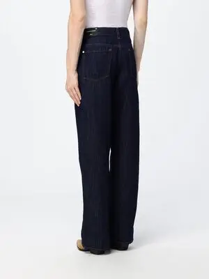 7 For All Mankind Wide Leg Denim Trousers