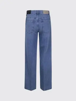 7 For All Mankind Wide Leg Denim Trousers - Gnawed Blue