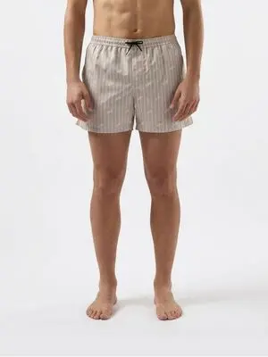 Gcds Printed Polyester Swimsuit - Sand