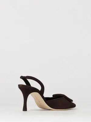 Manolo Blahnik Slingback Pumps With Bow Detailing