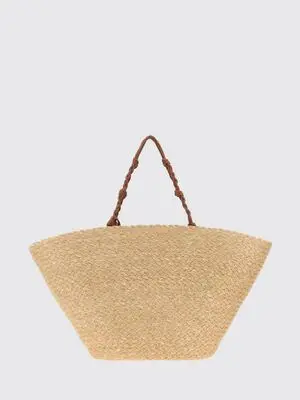 JIL SANDER Large Tangle Raffia Tote Bag With Braided Handle