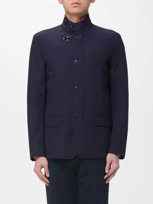 FAY Travel Jacket In Stretch Nylon - Blue