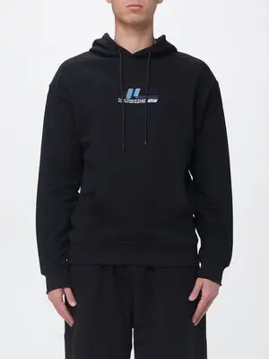MSGM Cotton Hoodie With Logo - Black