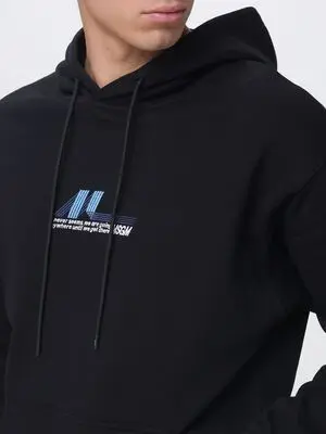 MSGM Cotton Hoodie With Logo