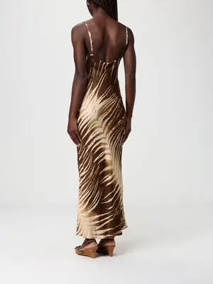 Just Cavalli Printed Viscose Midi Dress