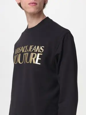 Versace Crewneck Sweatshirt With Logo - Black