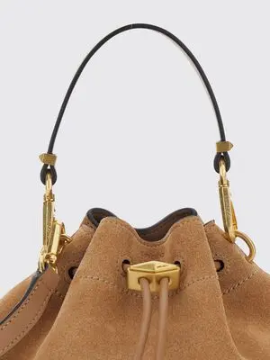 JIMMY CHOO Small Suede Calfskin Bucket Bag