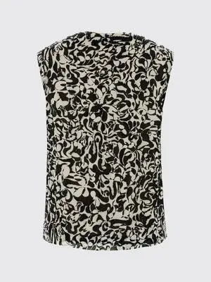 Dries Van Noten Abstract Pattern Crepe Vest