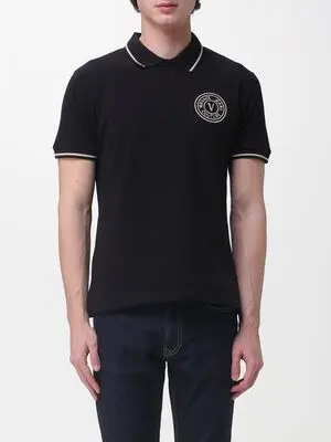 Versace Cotton Polo Shirt With Logo