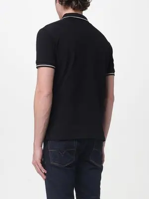 Versace Cotton Polo Shirt With Logo