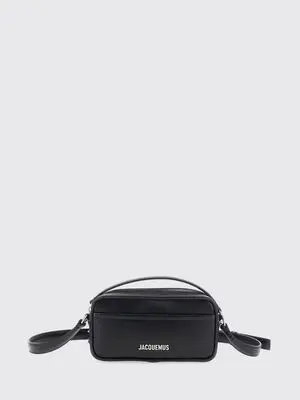 Jacquemus Le Baneto Smooth Calfskin Leather Crossbody Bag With Logo - Black