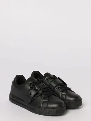 Versace Leather Sneakers - Black