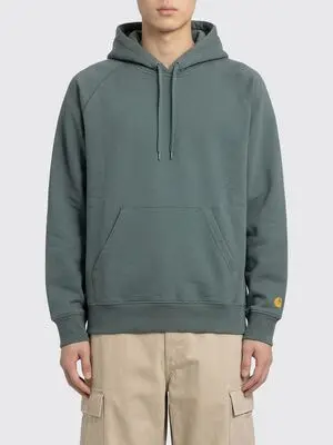 Carhartt Work In Progress Basic Hooded Sweatshirt In Cotton Blend - Blue