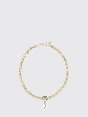Alexander McQueen Brass Necklace With - Pearl