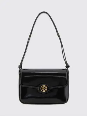 Tory Burch Robinson Brushed Leather Bag - Black