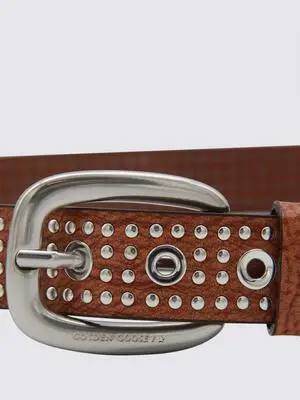 GOLDEN GOOSE Studded Leather Belt