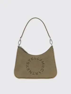 Stella McCartney Logo Perforated Shoulder Bag