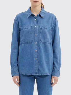 7 For All Mankind Casual Lyocell Shirt - Blue