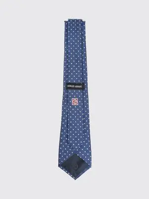 Giorgio Armani Silk Polka Dot Neck Tie - Blue 1