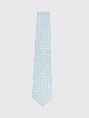 Giorgio Armani Silk Polka Dot Neck Tie - Blue