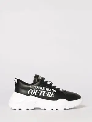 Versace Leather Sneakers - Black
