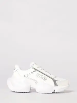 Versace Leather And Mesh Sneakers - Brown